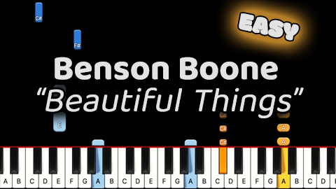 Benson Boone – Beautiful Things – Easy – MARKS PIANO