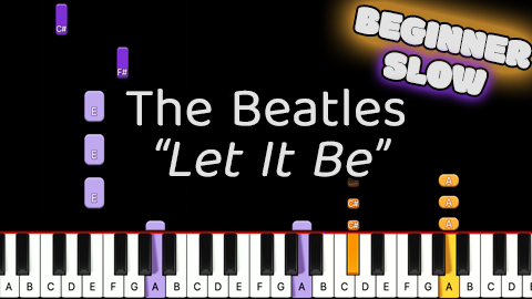 The Beatles – Let It Be – Beginner – Slow – MARKS PIANO